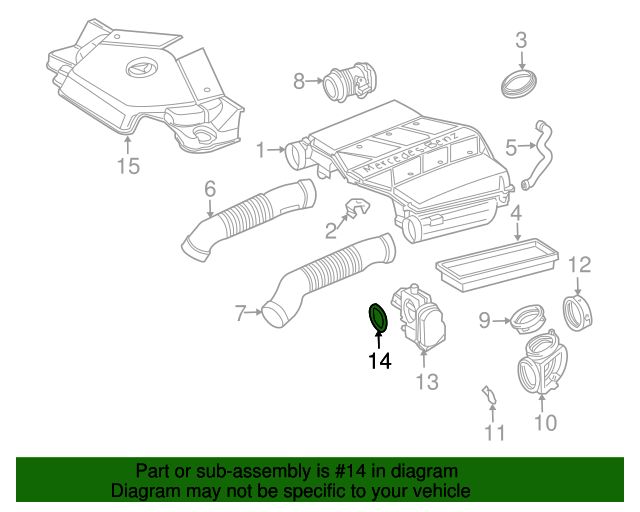 305-997-03-45 - Fuel Injection Throttle Body Mounting Gasket 1998-2011 ...
