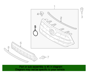 2011-2014 Toyota Grille Emblem (Front) 90975-A2002 | Toyota Parts Center