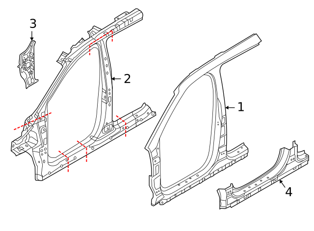 71110-P2000 - Aperture Reinforced 2021-2023 Kia Sorento | Kia.Parts Store