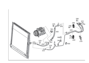 166-830-01-00 - Refrigerant Line 2006-2019 Mercedes-Benz | Mercedes ...