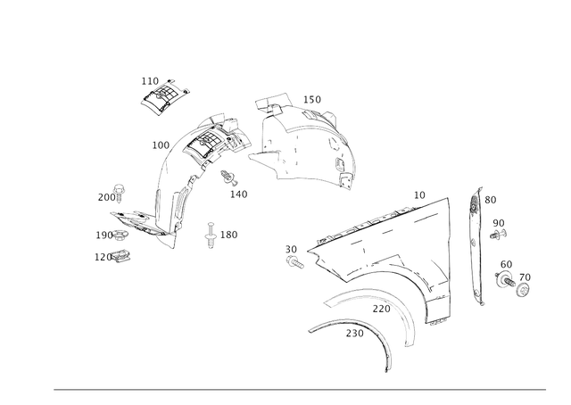 004-994-31-45 - Clip-Type Nut 1954-2025 Mercedes-Benz | Mercedes-Benz ...