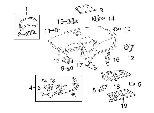 2010-2015 Lexus RX350 Cup Holder 55620-0E030-A0 | OEM Parts Online