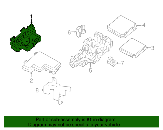 24381-4BA0A | Nissan Housing-Fusible Link Holder - Genuine OEM ...