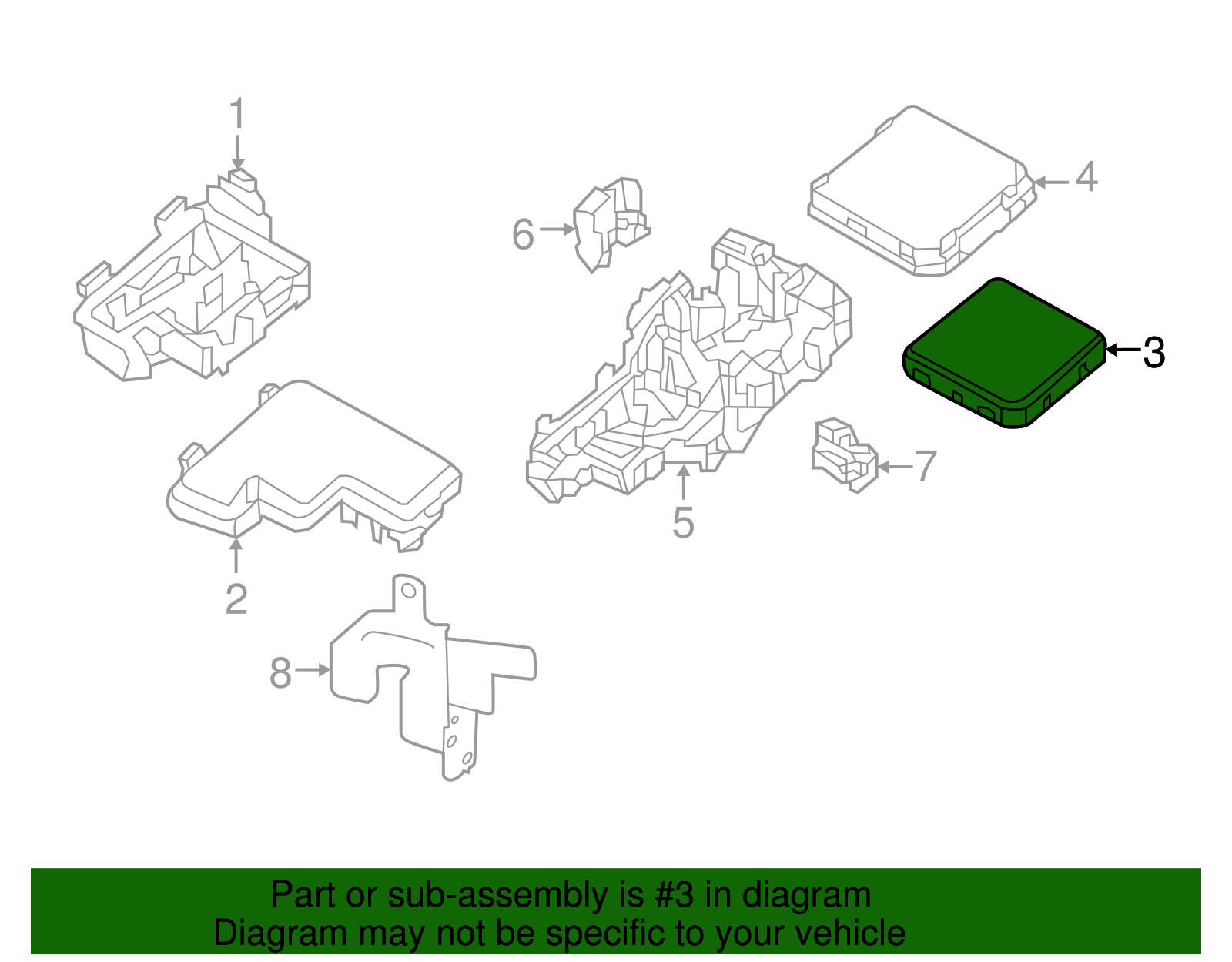 284B7-4BA3A - Vehicle Power Control Module 2014-2016 Nissan Rogue ...