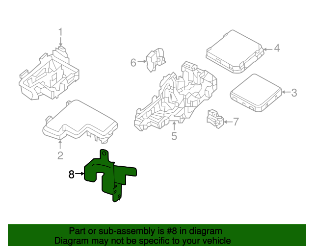 24230-4BA0C - Cover Bracket 2014-2020 Nissan Rogue | Nissan Parts ...