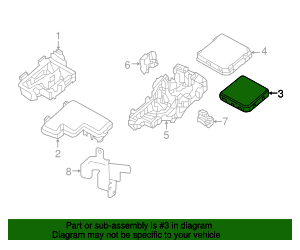 2014-2016 Nissan Rogue Vehicle Power Control Module 284B7-4BA3A ...