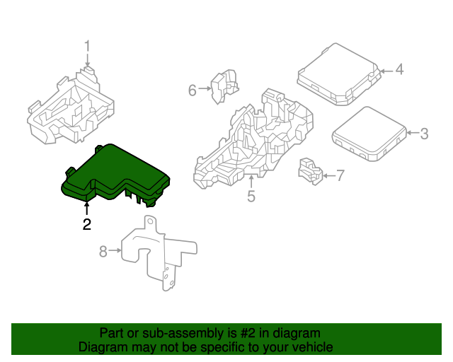 2017-2019 Nissan Rogue Upper Cover 24382-6FL0A | TascaParts.com