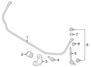2007-2018 Volvo Stabilizer Bar Bushing 30748926 | TascaParts.com