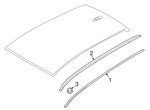 Genuine BMW 51-13-7-333-271 | Roof Molding | FREE Shipping on Most ...