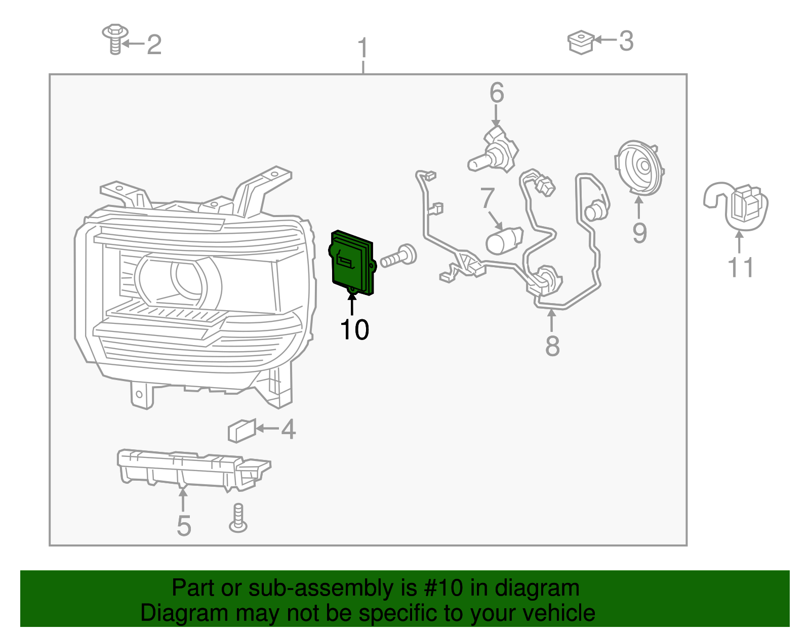 22853757 - 2013-2019 GM - Head Lamp Control Module | My GM Part
