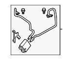 2011-2019 Ford Automatic Transmission Oil Cooler Tube DB5Z-7R081-S ...