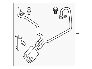 Genuine Automatic Transmission Oil Cooler Tube for 2009-2019 Ford ...