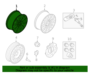 LJ7Z-1007-D - Wheel, Alloy 2020 Lincoln Corsair | Ford OEM Parts Direct