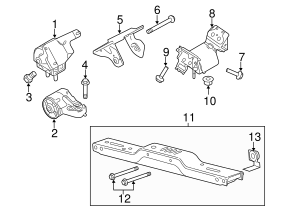2010-2014 Ford F-150 Motor Mount - Passenger Side (RH) BL3Z-6038-J ...