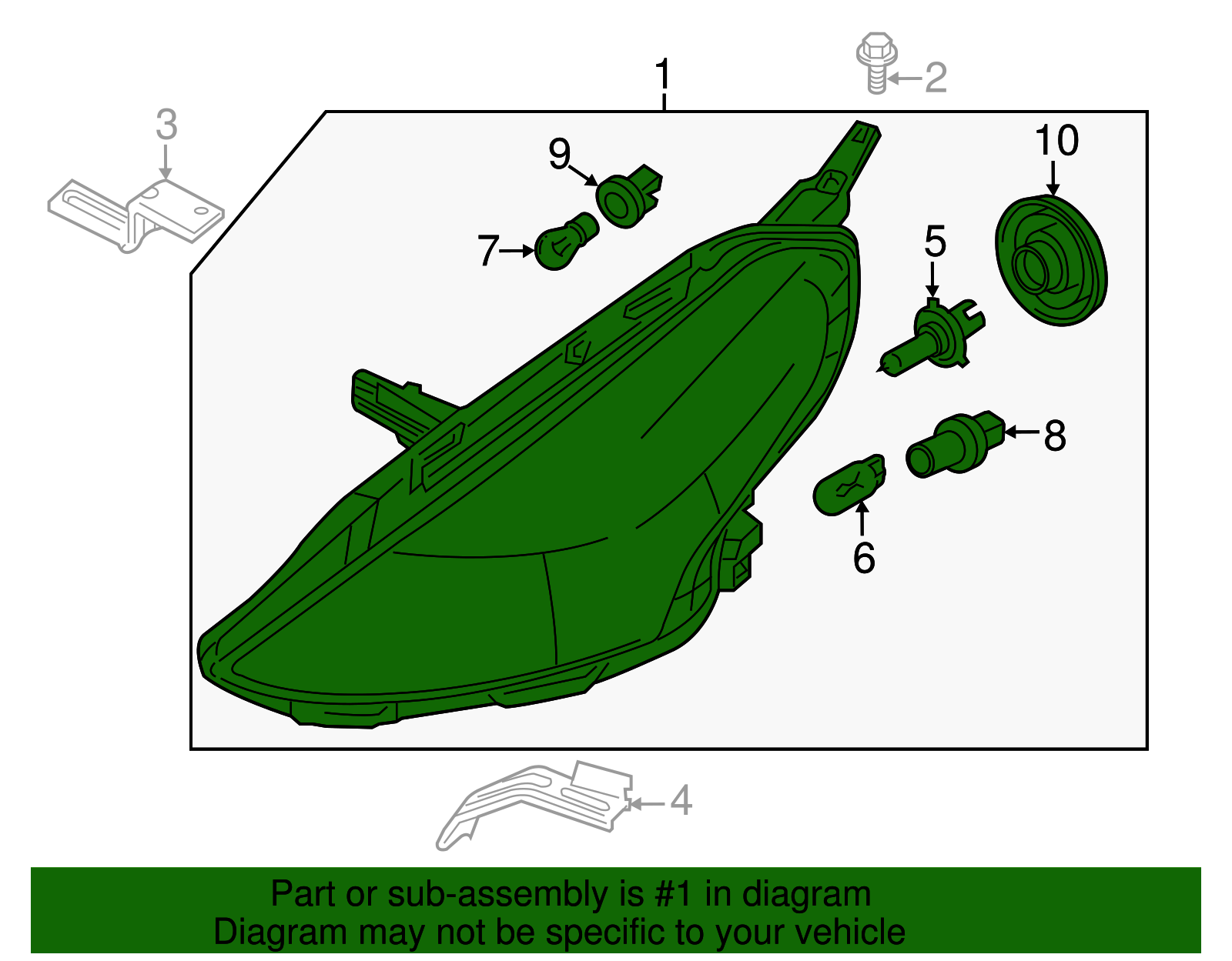 2015-2019 Nissan Versa Composite Assembly 26010-9KK0A | Team Nissan Inc.
