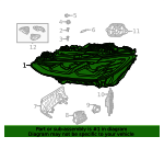 Genuine BMW 63-11-8-084-895 | M Shadowline Headlight, Laser Light ...