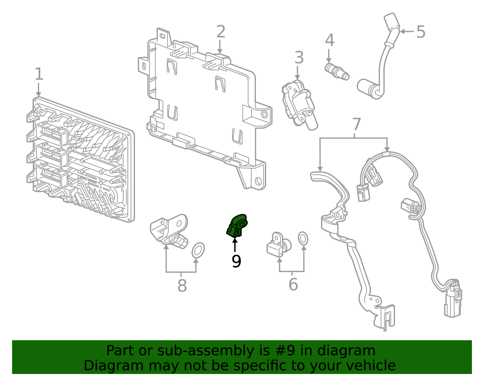 2013-2025 GM Ignition Knock (Detonation) Sensor 12623095 | Courtesy Parts