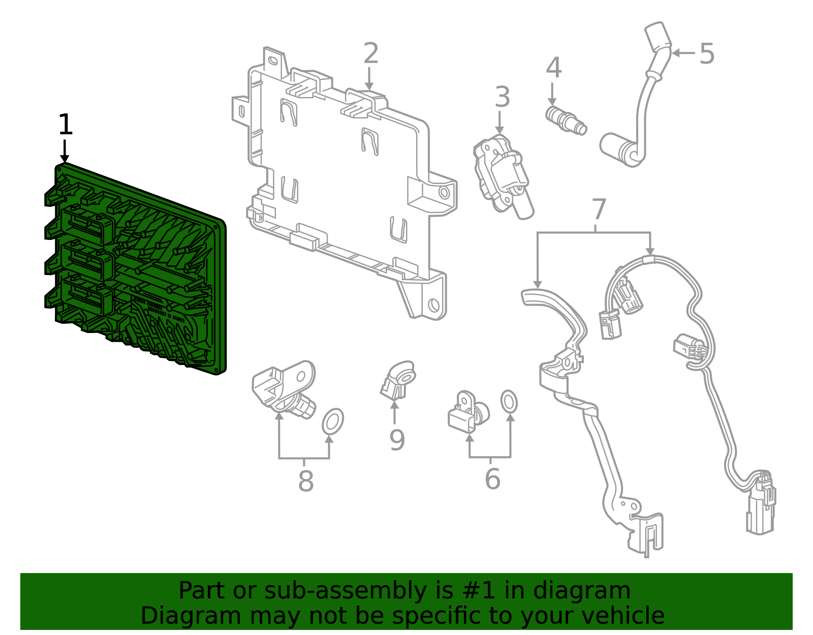 2018-2019 GM Engine Control Module (ECM) 12704475 | GM Parts Center