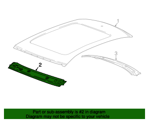 84284610 GM Roof Front Header Panel | GM Parts Store