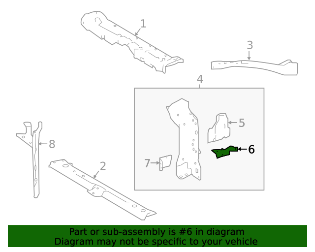 53245-02030 - Headlamp Bracket - 2019-2024 Toyota | OEM Genuine Toyota ...