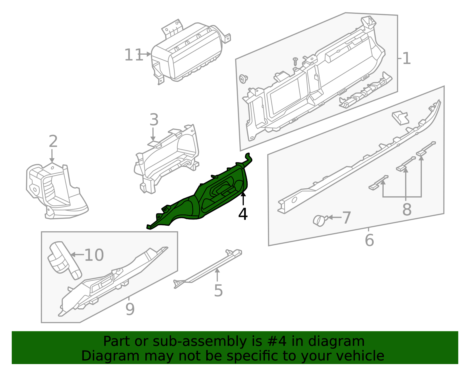 M2DZ-7804644-AA - Lower Molding 2021-2024 Ford Bronco | Ford Parts Direct