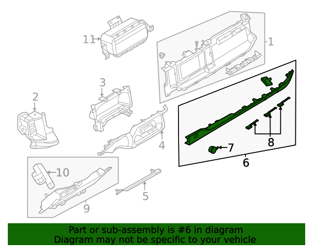 2021-2024 Ford Bronco Lower Panel M2DZ-7804338-BM | Varsity Ford