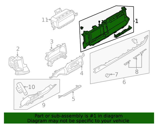 Genuine OEM Ford Part - Front Panel M2DZ-7804338-BZ | Genuine OEM Ford ...