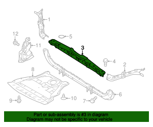 62511-6MA0A - Center Support - 2017-2019 Nissan Rogue Sport | Conicelli ...