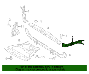 2017-2019 Nissan Rogue Sport Outer Support - Driver's Side (LH) F2521 ...