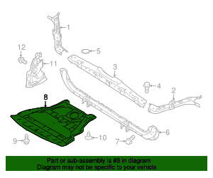 75890-6MA0A - Under Cover 2017-2022 Nissan Rogue Sport | Nissan Parts ...