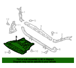 2017-2023 Nissan Under Cover 75890-6MA0A | OEM Parts Online