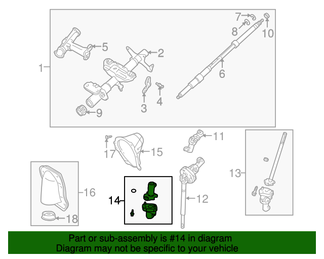 1998-2004 Toyota Shaft Assembly, Steering Intermediate, No. 2 45860 ...