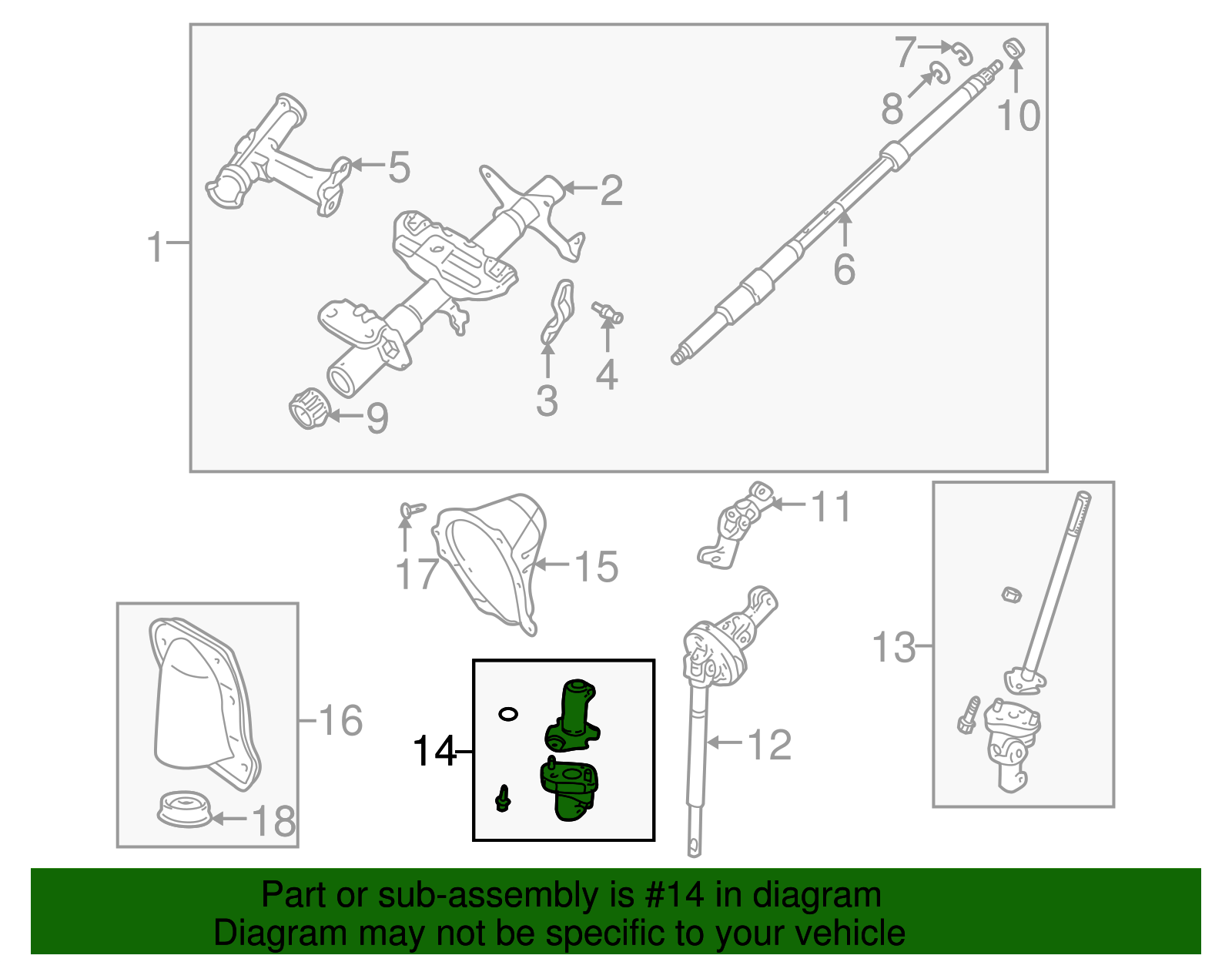 1998-2004 Toyota Shaft Assembly, Steering Intermediate, No. 2 45860 ...
