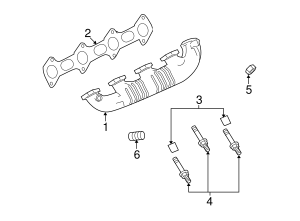 2008-2010 Ford E-350 Super Duty Manifold Stud 3C3Z-9S425-AA ...