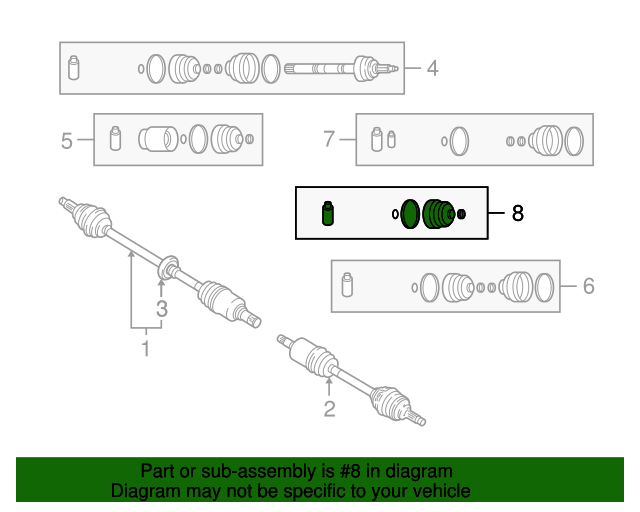 2001-2005 Kia Rio Inner Boot KK388-22540 | QUIRKNHPARTS