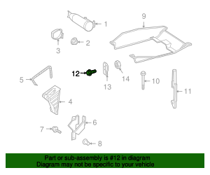 2003-2014 Mopar Mount Bracket Bolt 6104195AA | TascaParts.com