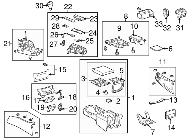 2010-2011 Lexus Center Console 58810-50210-09 | Discount Parts Monster