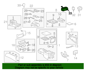2008-2012 Lexus Control Panel 84010-50150 | OEM Parts Online