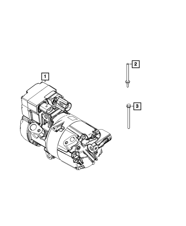 2024 Fiat 500E Air Conditioning Compressor 68717913AA | Mopar eStore