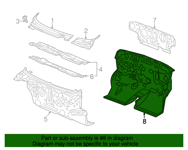 2013-2015 Chevrolet Spark Dash Panel Inner Insulator 95185042 ...