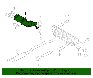 18-32-8-654-548 - Converter & Pipe 2019-2024 BMW | BMW OEM Parts