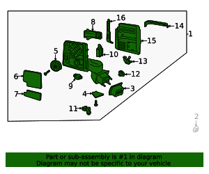 (Replaces 84944519) Mirror 86823983 GM | GMPartsDirect.com