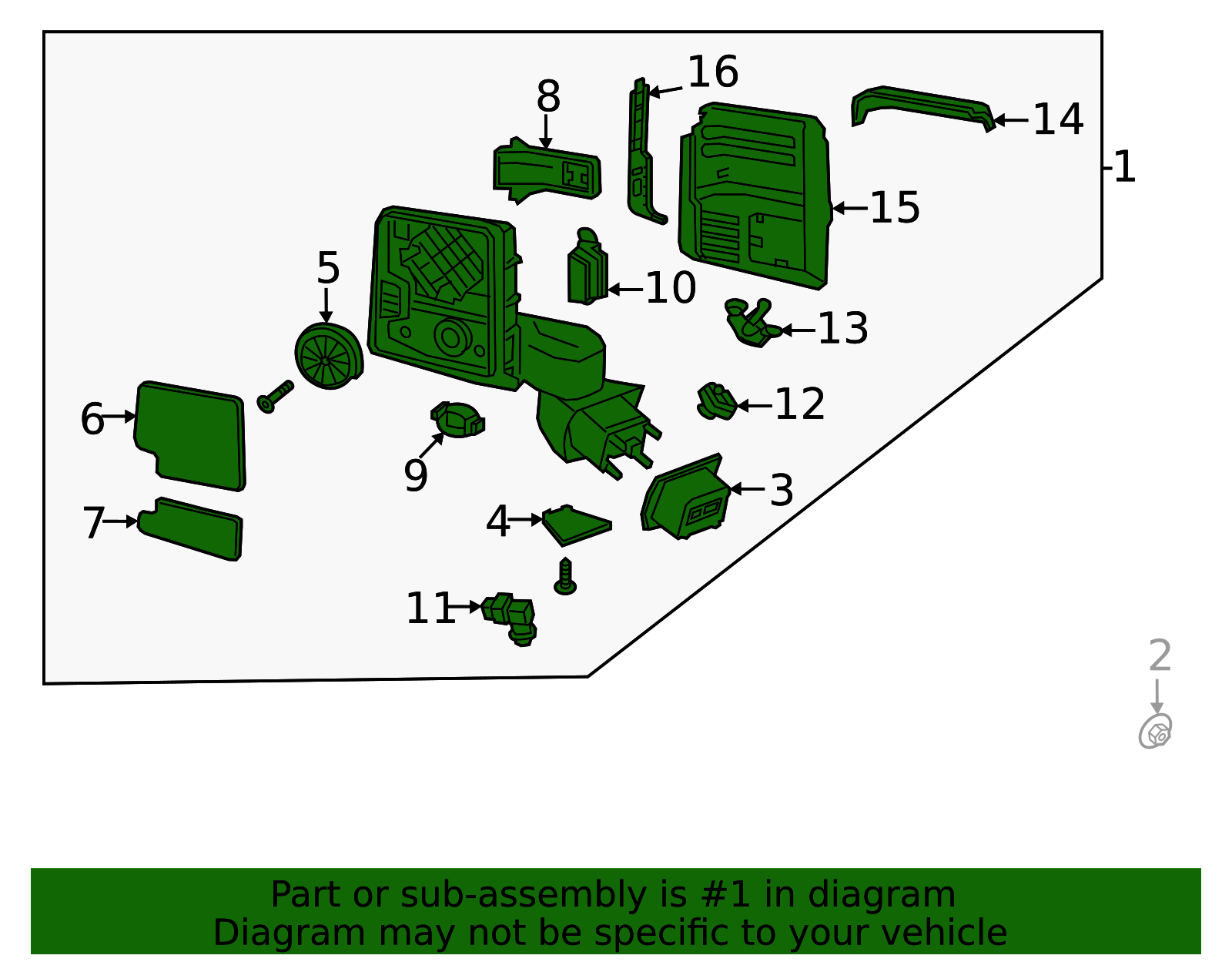 (Replaces 84944516) Black Passenger Side Door Mirror 86823980 GM ...