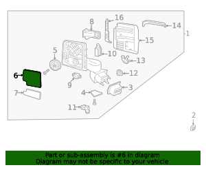 2020-2023 GM Passenger Side Door Mirror with Glass and Backing Plate ...