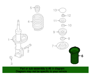 2004-2011 GM Front Suspension Strut Cartridge Upper Cover 96535008 ...