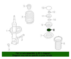 2004-2011 GM Front Suspension Strut Mount Bearing 96535010 | OEM Parts ...