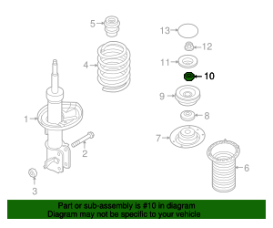 2004-2011 GM Front Suspension Strut Nut 94515427 | GMPartsDirect.com