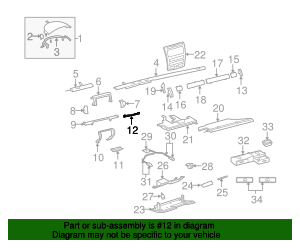 2004-2006 Volkswagen Phaeton Retaining Bracket 3D0-857-195-A | OEM ...