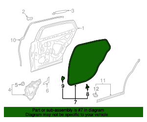 67871-50110 - Door Seal 2018-2024 Lexus | AutoNationParts.com