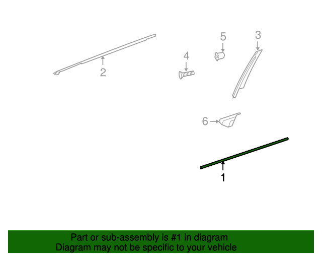 204-720-01-80 - Body Side Molding 2008-2014 Mercedes-Benz | Mercedes ...